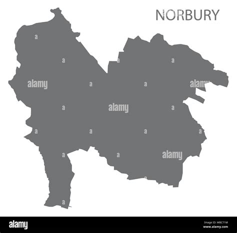 Norbury Grey Ward Map Of Derbyshire Dales District In East Midlands England Uk Stock Vector