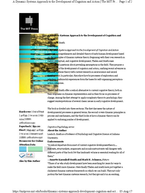 a dynamic systems approach to the development of cognition and action applying complexity