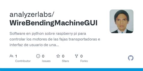 github analyzerlabs wirebendingmachinegui software en python sobre
