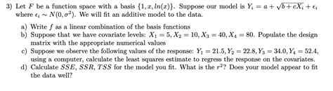 Solved 3 Let F Be A Function Space With A Basis