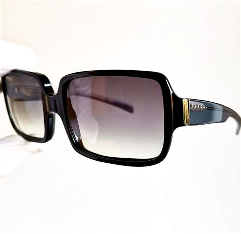 Prada Vintage Sunglasses Square Oversize Large Spr10a Blue Odd Frame
