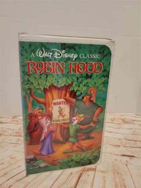Vintage Disney Black Diamond Classic Vhs Video Tape Movie Robin Hood £8