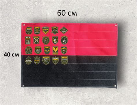 Велкро панель стенд коврик для шевронов флаг УПА красно черный Патч панель Id 2229310517 цена