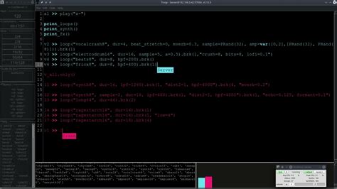 Foxdot Livecoding Jam With Constraint Use Only Loop Players With Break Beat Function Youtube