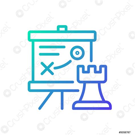 Business Strategy Gradient Linear Vector Icon Stock Vector 5058787 Crushpixel