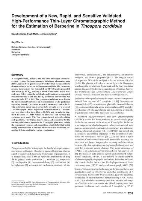 pdf development of a new rapid and sensitive validated high