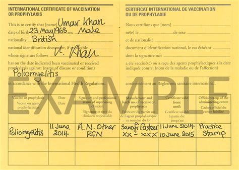 Nathnac Polio Vaccination Certificate