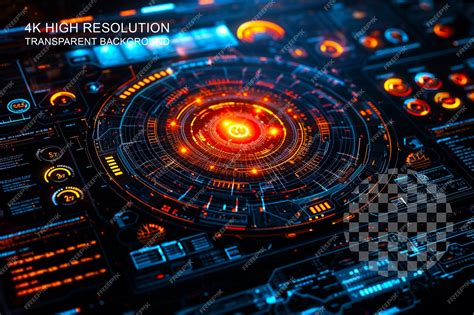 Premium Psd Futuristic Circle Vector Hud Gui Ui Interface Screen On