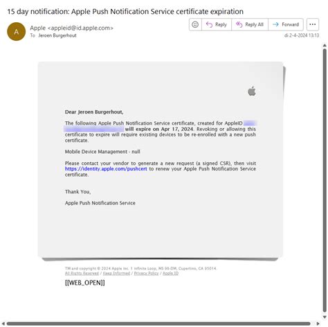 Renewing The Apple Push Notification Service Certificate