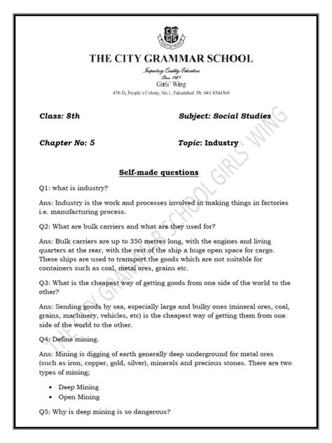 Lesson 5 Class 8 Pdf Mining