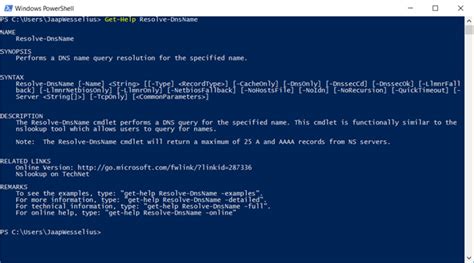 Resolve Dnsname Powershell Command Jaap Wesselius
