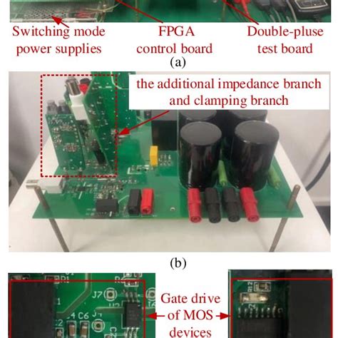 experimental setup a overall view b double pulse test platform