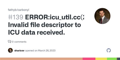 Erroricuutilcc240 Invalid File Descriptor To Icu Data Received · Issue 139 · Fathyb