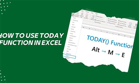 How To Use Today Function In Excel Unleashing The Power Of The Today How To Use Today Function In Excel Unleashing The Power Of The Today