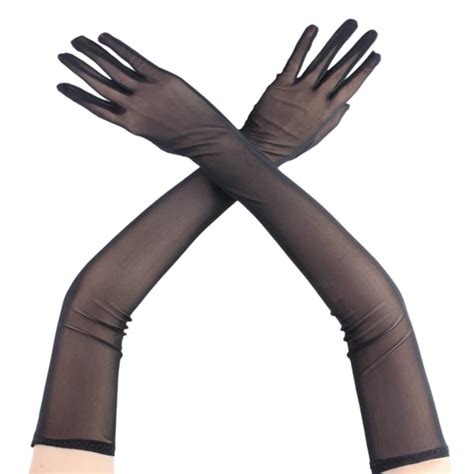 Viliti Long Black Mesh Gloves Super Long Tulle Opera Gloves For Women In 2025 Long Gloves