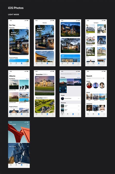 Ios Photos Template On Behance