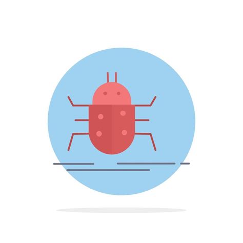 Bug Bugs Insect Testing Virus Flat Color Icon Vector 13118997 Vector