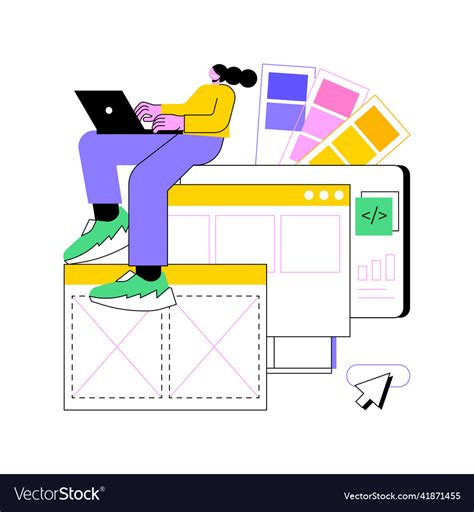 Interface Design Abstract Concept Royalty Free Vector Image