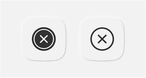 Premium Vector Cancel Icon Cross Signs Wrong Mark Symbol Delete Icons Incorrect False No