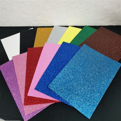 [stk 03] Foam Sticker Foam Glitter Sheet Glitter Sticker Sheet A4