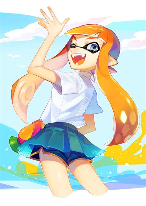 Safebooru 1girl D Bangs Blue Eyes Blue Skirt Blue Sky Blunt Bangs