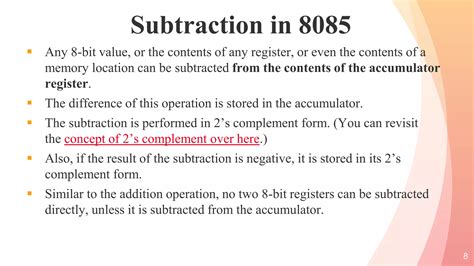 Arithmetic Operations In 8085 Microprocessor Pptx