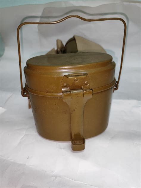 Original Soviet Russian Army Soldier Mess And Griddle Kit Vint Inspire