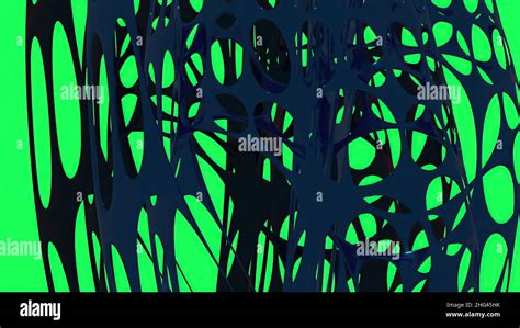 3d Illustration Abstract Wire Organic Shape Using As Modern Science Fiction Background Stock