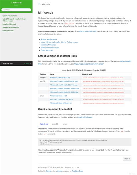Miniconda安装 Csdn博客