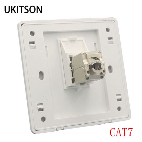 1 Port Cat7 Rj45 Wall Panel Cat 7 Lan Interface Socket For 10g Network