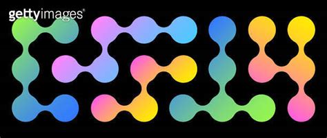 Iridescent Meta Ball Set Colorful Connected Morph Dots Liquid Blob Pattern Collection