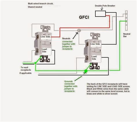 Electric Work Gfci Multi Wired Branch Circuit Electric Work Gfci Multi Wired Branch Circuit