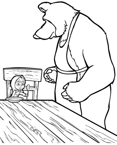 Розмальовки маша Страница 8