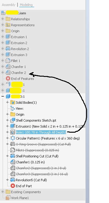Promote Demote Feature To From Assembly Autodesk Community