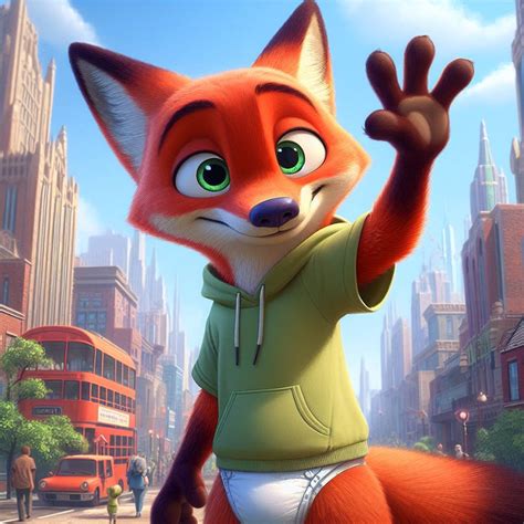 Nick Wilde Waving Hello By Barthisher98 On Deviantart