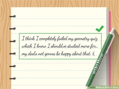 How To Write A Diary With Sample Entries Wikihow