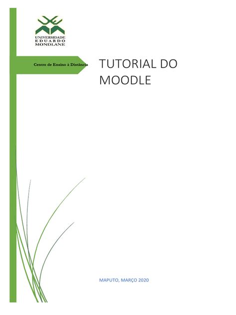 Tutorial Do Moodle Actualizado Download Grátis Pdf Moodle Informática