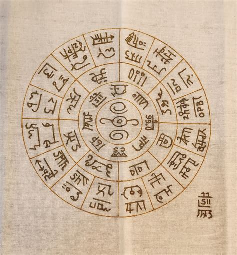 龍体文字フトマニ図枕カバー 発酵一宇