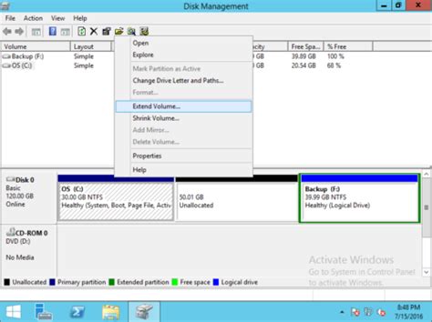 How To Extend System Partition In Windows Server 2012 R2