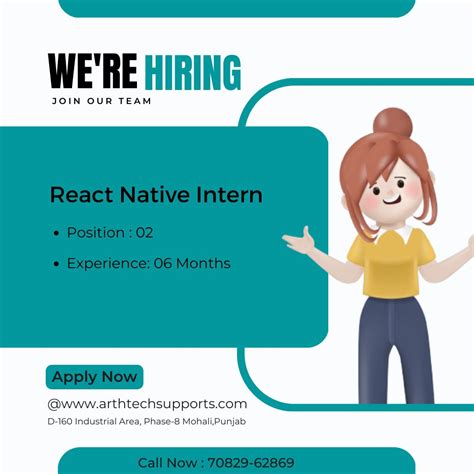 arthtech supports pvt ltd on linkedin hiring reactnative react
