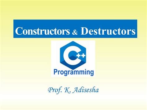C Constructor And Destructorspptx