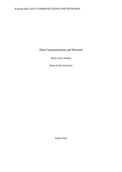 Network Design Protocols Hardware Network Report