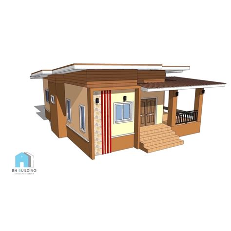 แบบบ้าน 3 ห้องนอน 2 ห้องน้ำ ราคา 1 1xx Xxx แบบก่อสร้าง บ้านโมเดิร์น Shopee Thailand