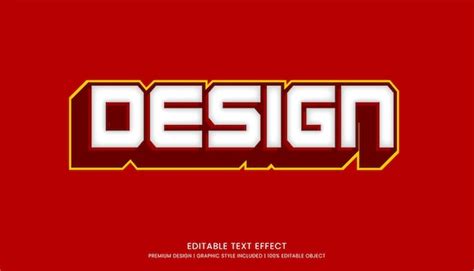 premium vector text effect editable template vector design 3d bold style