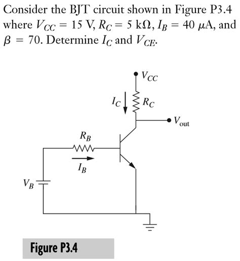 solved consider the bjt circuit shown in figure p3 4 where