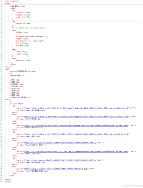 Html练习 Csdn博客