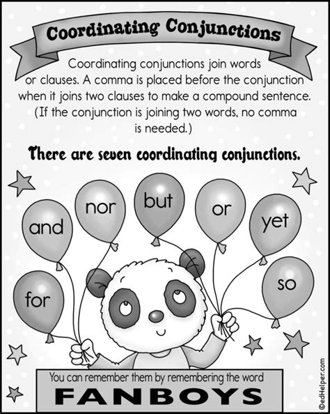 Tie It Together The Magnificent 7 Conjunctions Poster And Reference Guide Workbook