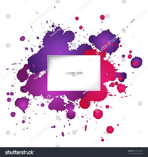 Color Splash Text Box Stock Vector Royalty Free 398160034 Shutterstock