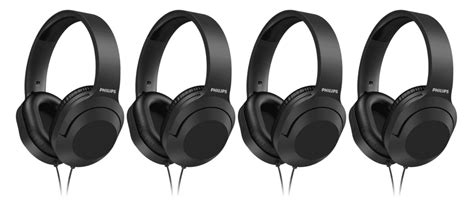 Pack Philips Over Ear Wired Stereo Headphones For Podcasts Studio Recording Keyboard And