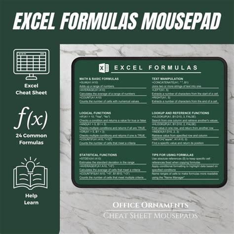 Excel Mouse Pad Etsy
